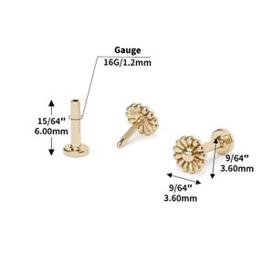 16G Tiny 14K Gold Flat Back Stud, 14K Internal Threaded Labret, 14K ...