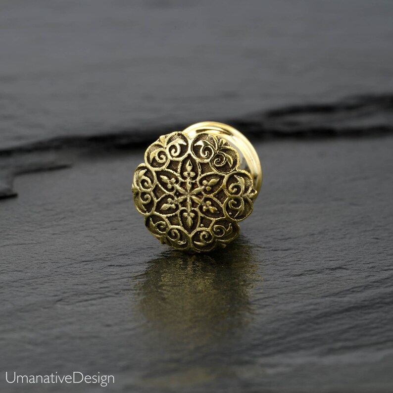 0g Gauges 8mm Ear Plugs Flower Gauges Plugs Gauges Gauges - Etsy