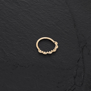 Dainty Tragus Earring, Gold Minimalist Hoop Earring, Delicate Tragus ...