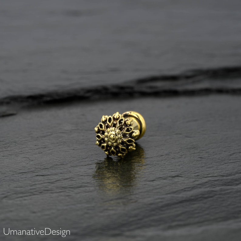 00 Gauges Lotus Ear Gauges Gold Ear Tunnels Gold Ear | Etsy