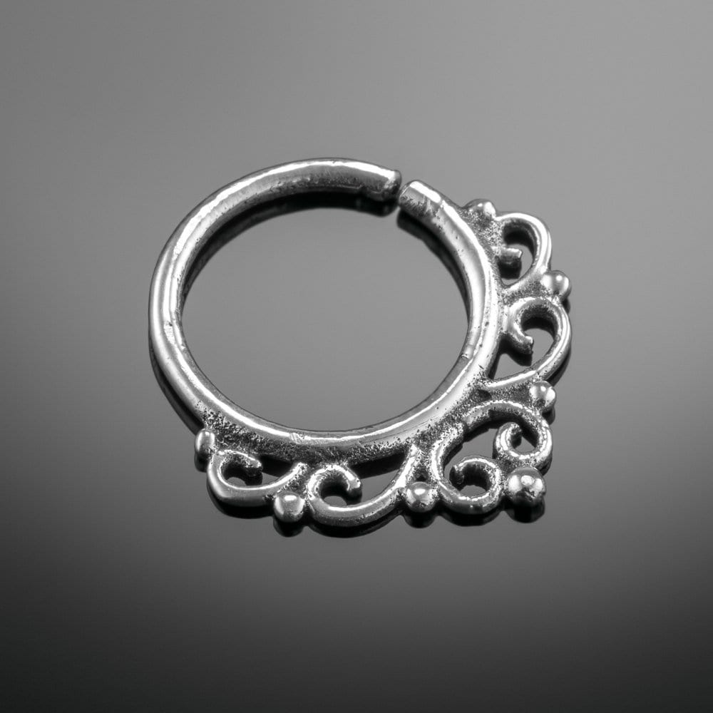 Tragus Piercing Silver Tragus Hoop Earring Tribal Tragus - Etsy