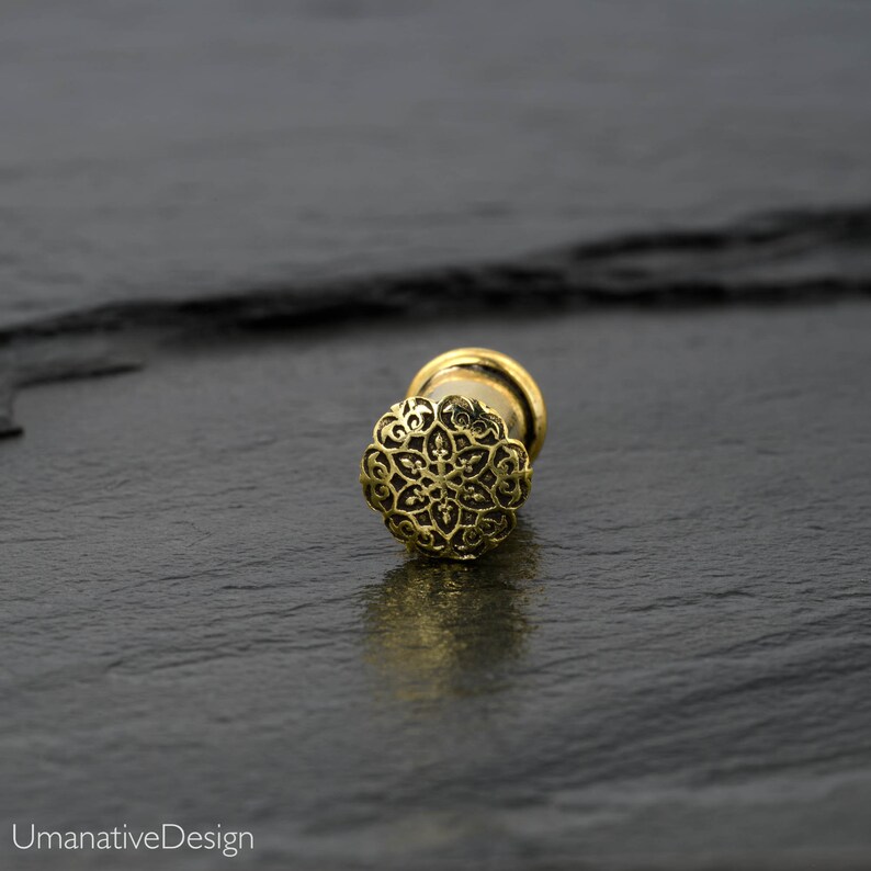 0g Gauges 8mm Ear Plugs Flower Gauges Plugs Gauges Gauges - Etsy