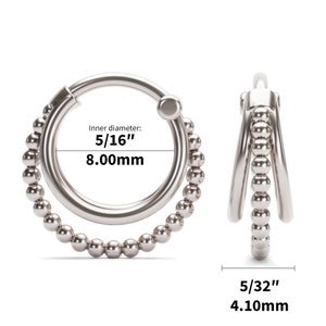 Stacked Tragus Earring, Tragus Jewelry, 16g Tragus Clicker, Tragus ...