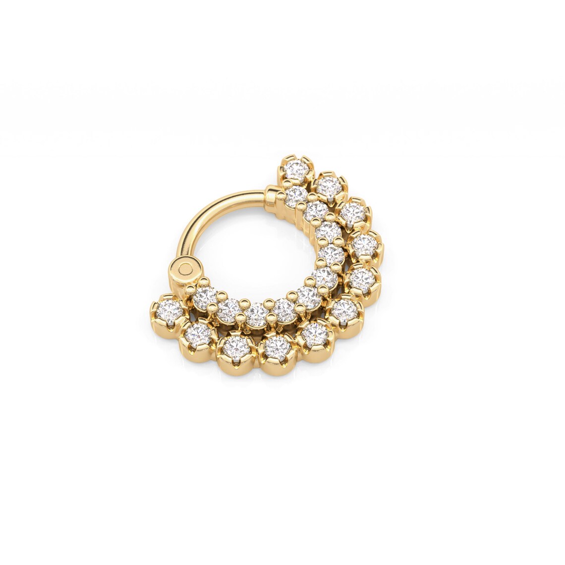 14k Gold Daith Earring Solid Gold Hoop Earring Daith - Etsy