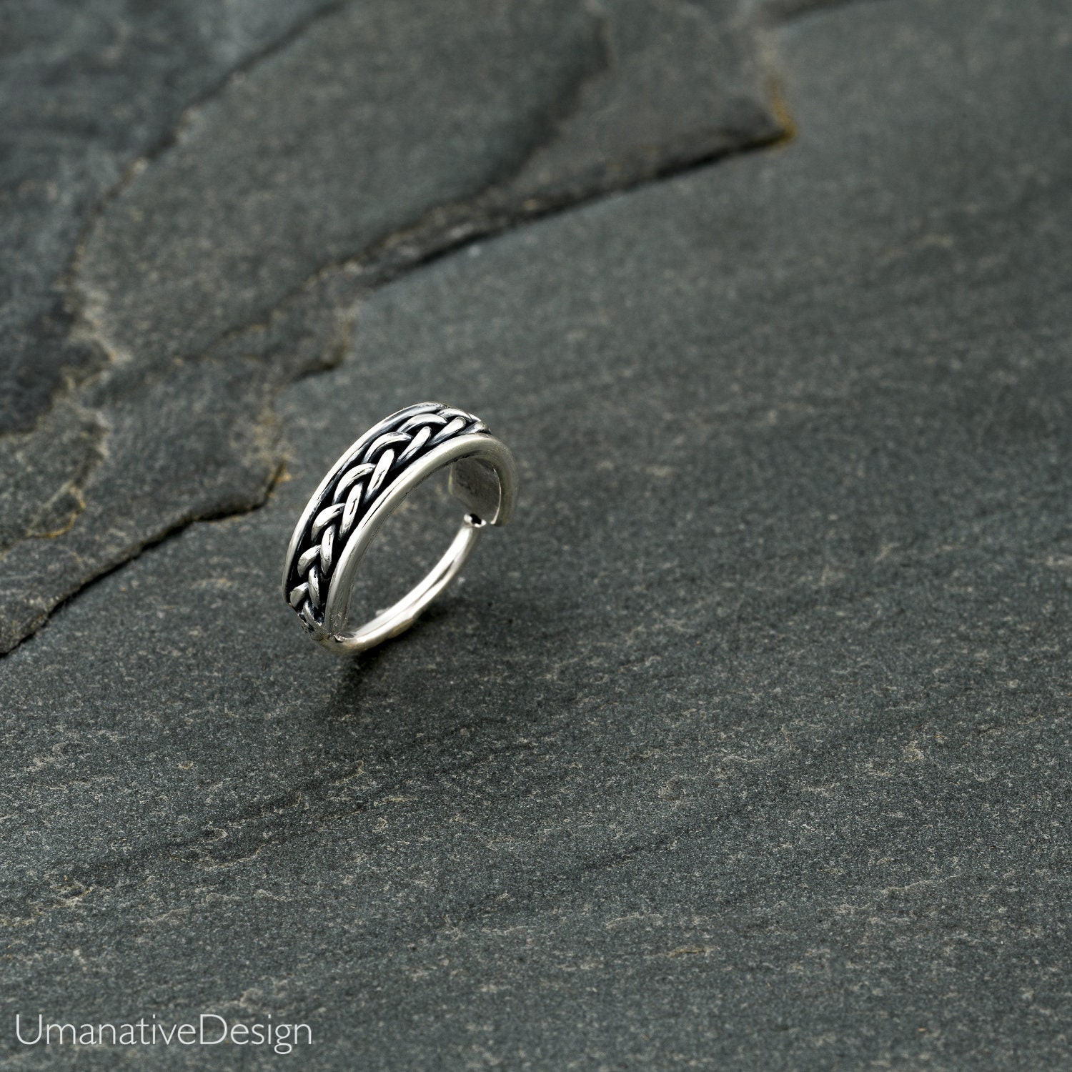 Silver Helix Earring Braid Hoop Earring Helix Hoop Helix - Etsy