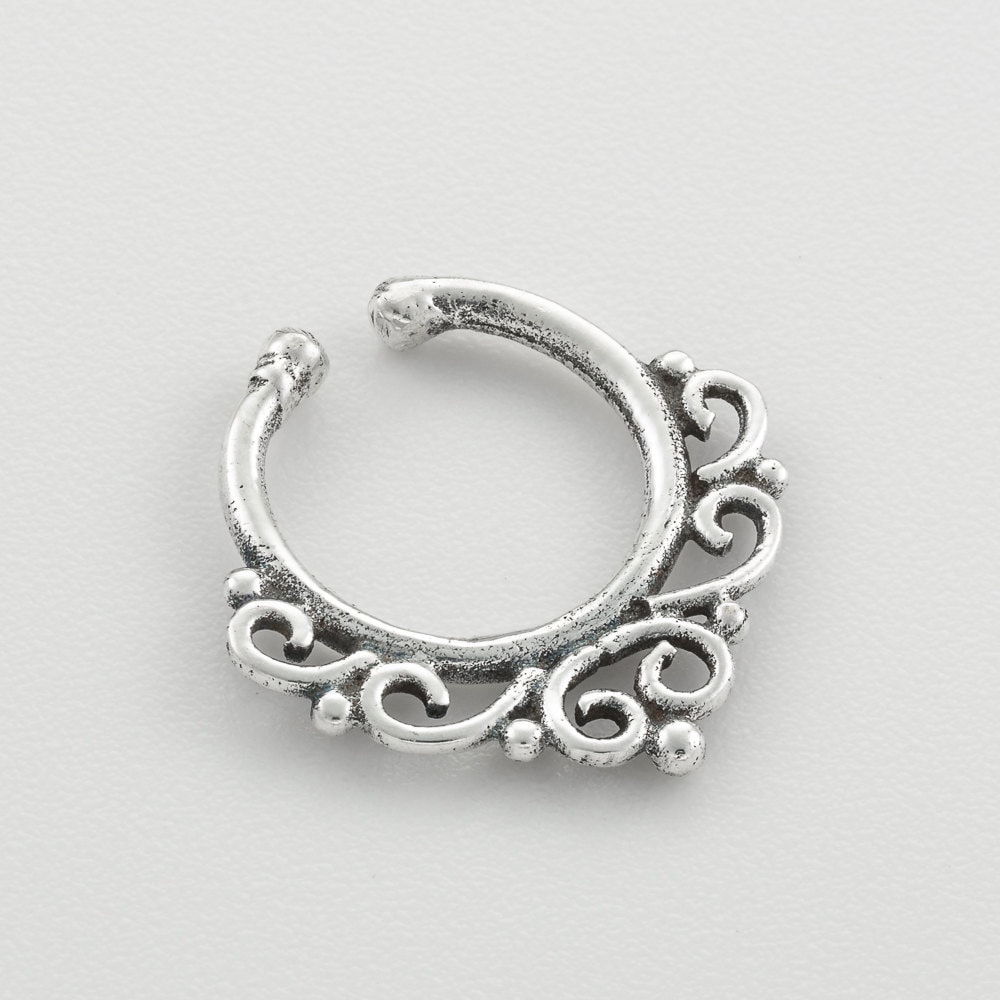 Beautiful Faux Septum Ring for Non Pierced Nose, Fake Septum Piercing ...