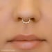 Minimalist Septum Ring, 6mm Snug Fit Septum Hoop, Gold Septum Hoop ...
