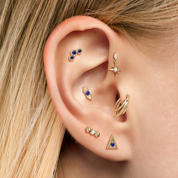 Labret stud for conch piercing store