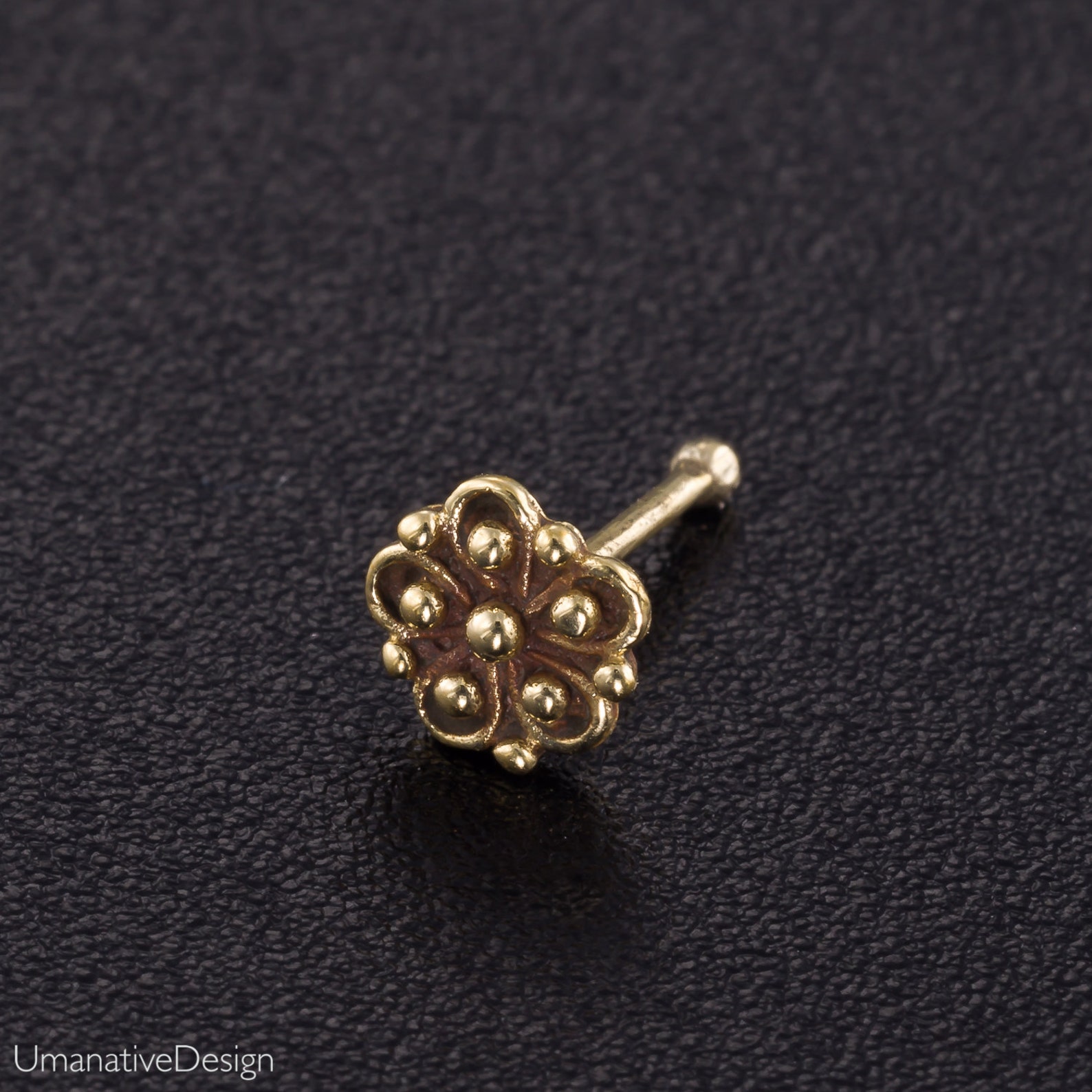 Flower Nose Stud, Nose Piercing, Nose Jewelry, Nose Stud Gold, Nose Pin ...