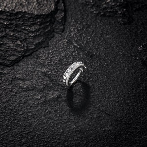 Pyramid Studded Helix Hoop, Cartilage Earring, Geometric Helix Ring ...
