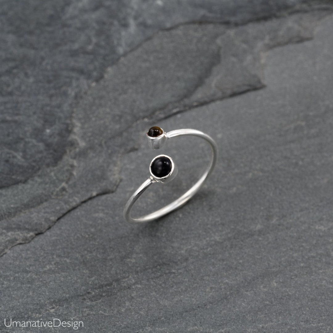 Gemstone Toe Ring, Silver Toe Ring, Adjustable Toe Ring, Fitted Toe ...