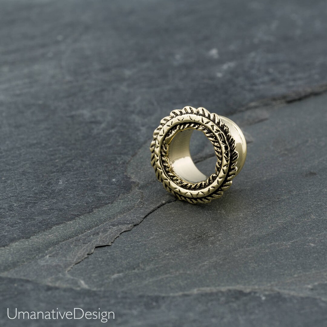 12mm Tribal Ear Tunnel. Unique Ear Gauges. Plugs and Tunnels. 000g Ear ...