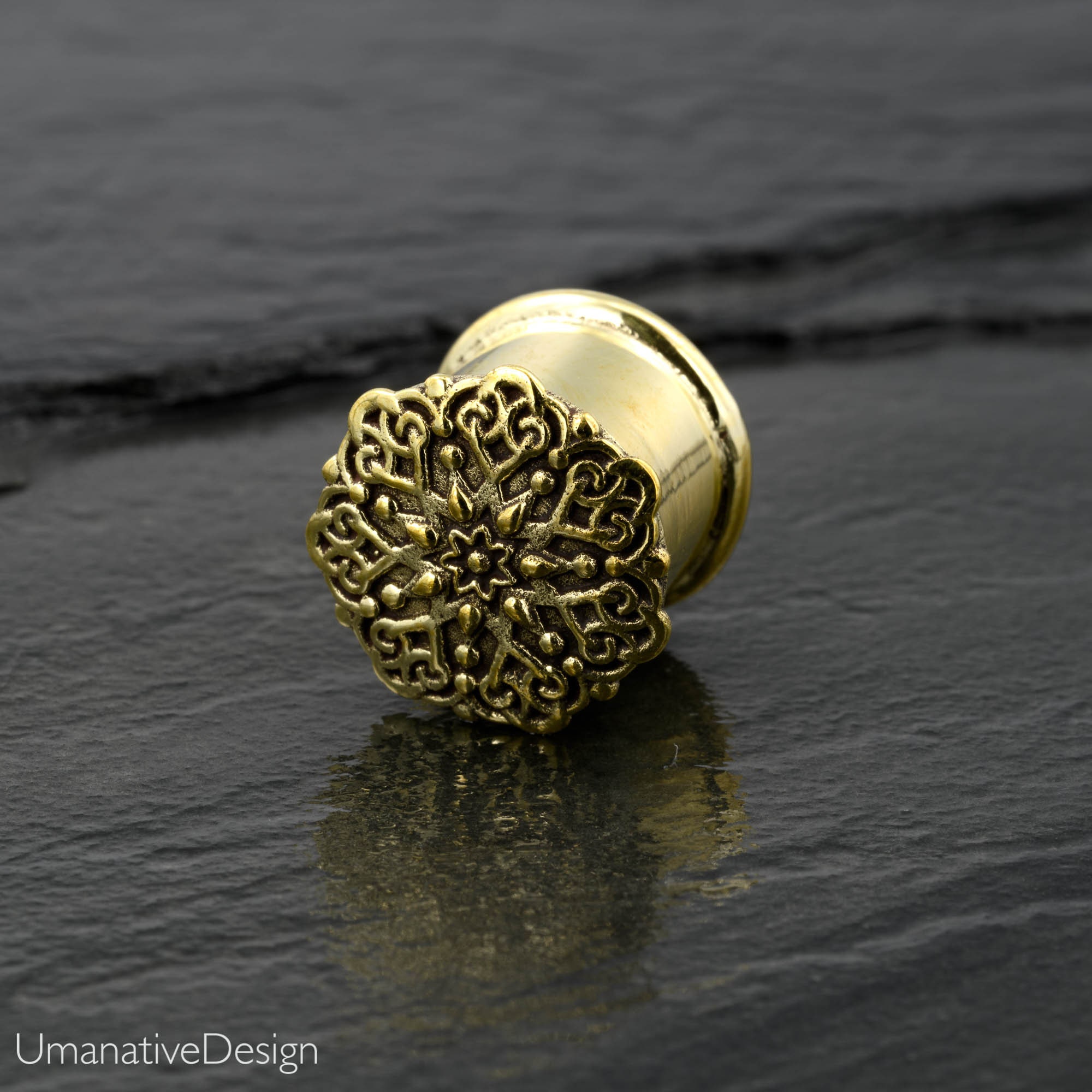 8mm Plugs 00 Gauges Gold Ear Plugs Ear Gauges Plugs and | Etsy