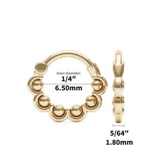 Dainty 6mm Septum Ring, Snug Fit Septum Hoop, Delicate, Indian Septum ...