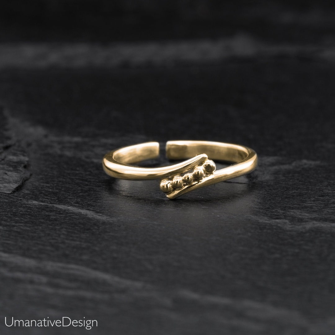 Thin Band Toe Ring, Gold Band Toe Ring, Toe Ring for Women, Gold Toe ...