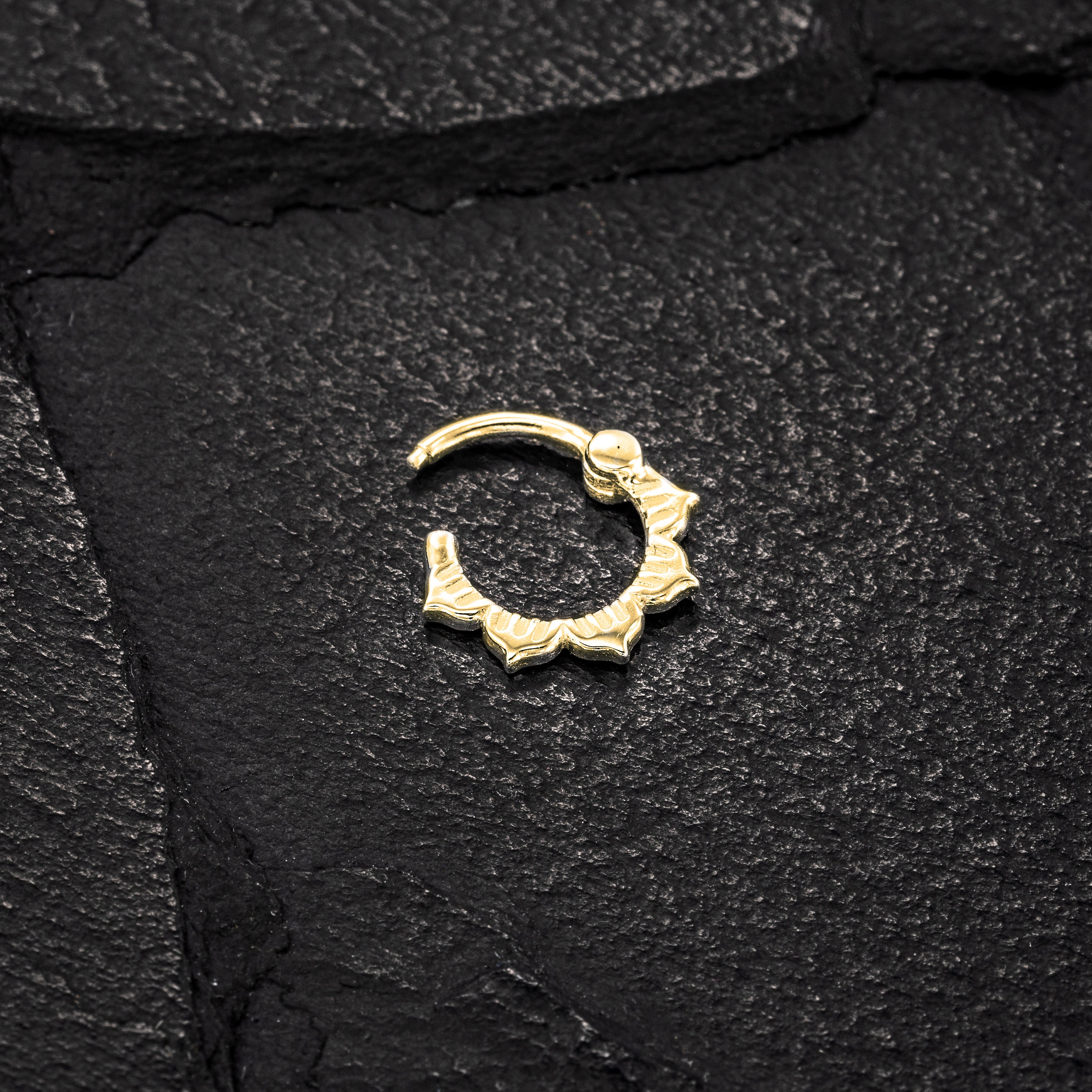 Gold Septum Ring, Indian Septum Ring, Unique Septum Jewelry, Septum ...