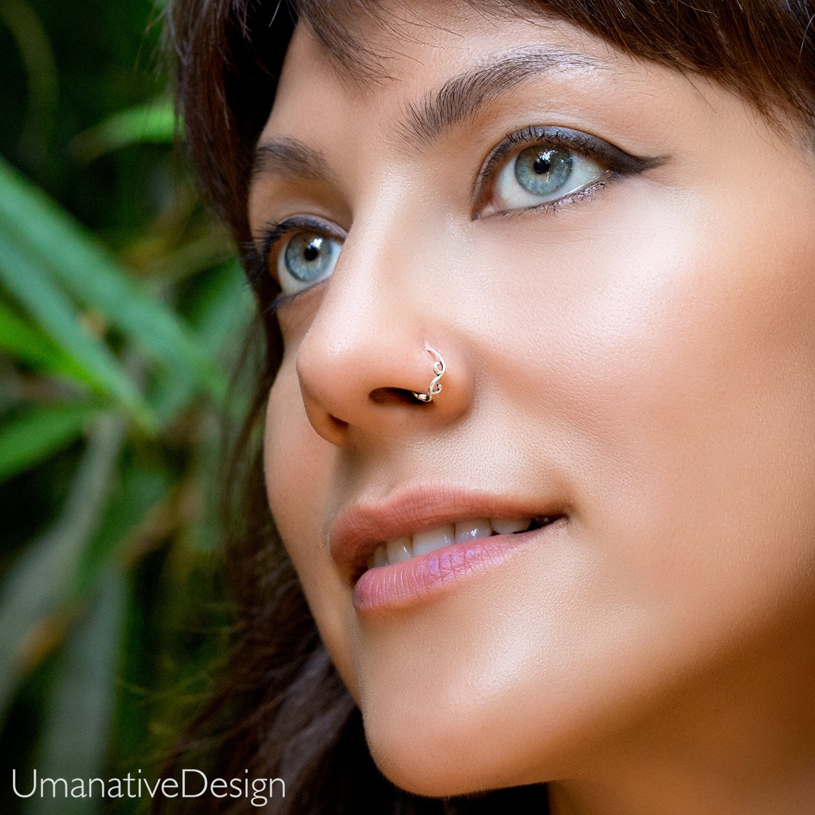 Sterling Silver Nose Ring Unique Nose Ring Nose Jewelry | Etsy