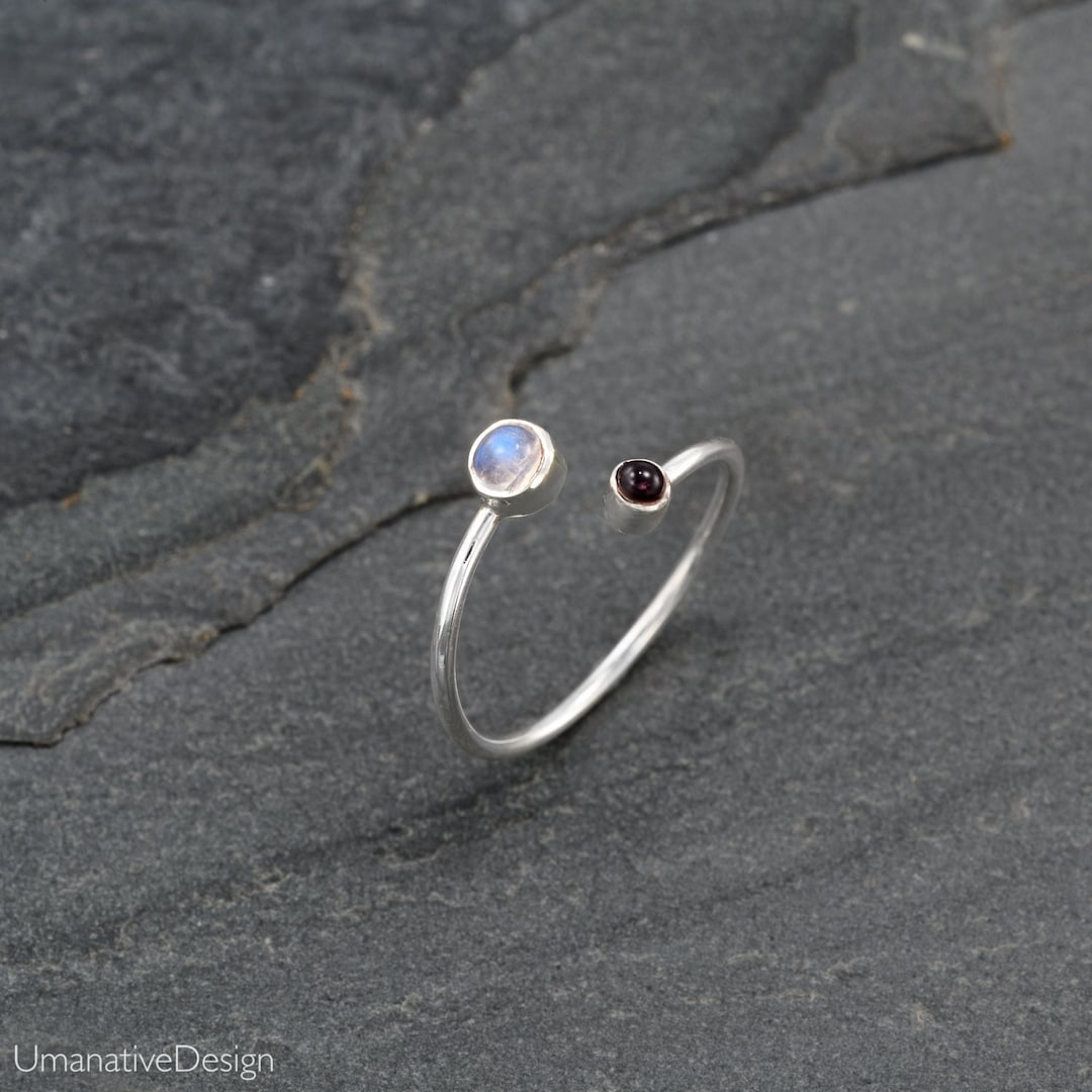 Gemstone Toe Ring, Silver Toe Ring, Foot Jewellery, Adjustable Toe Ring ...