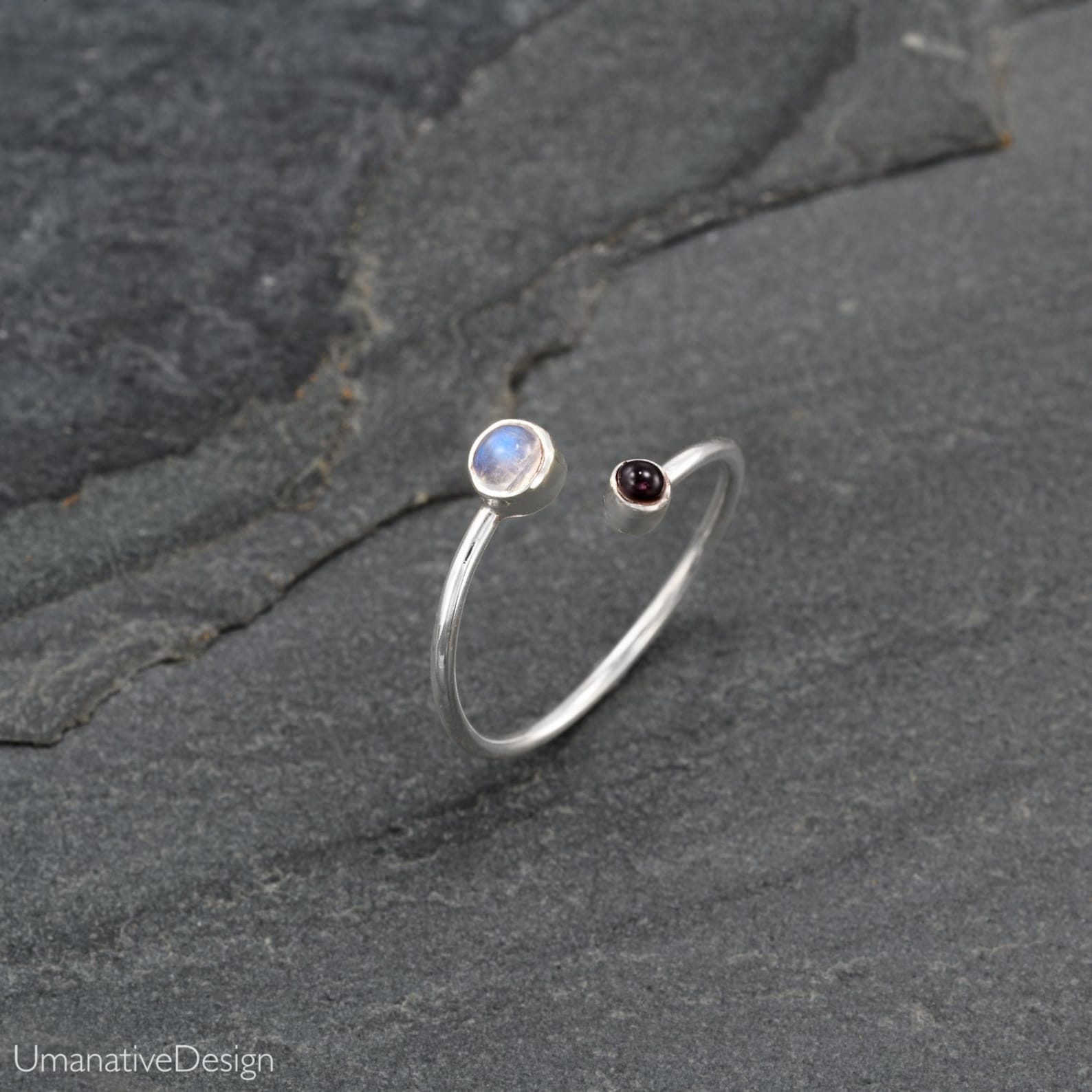 Gemstone Toe Ring Silver Toe Ring Foot Jewellery Adjustable - Etsy