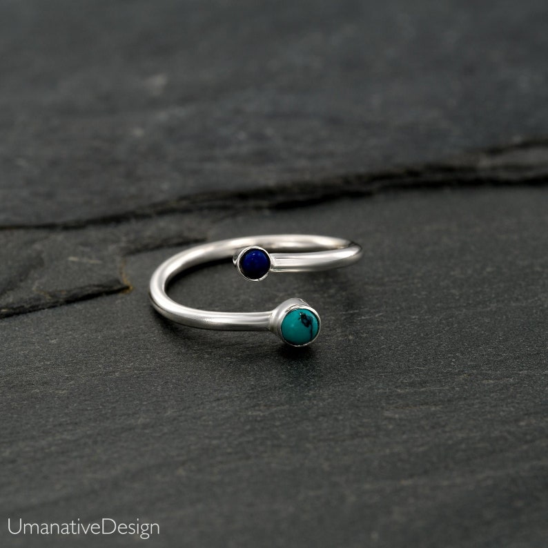 Set of 3 Silver Turquoise Toe Rings, Silver Toe Rings, Turquoise Toe ...