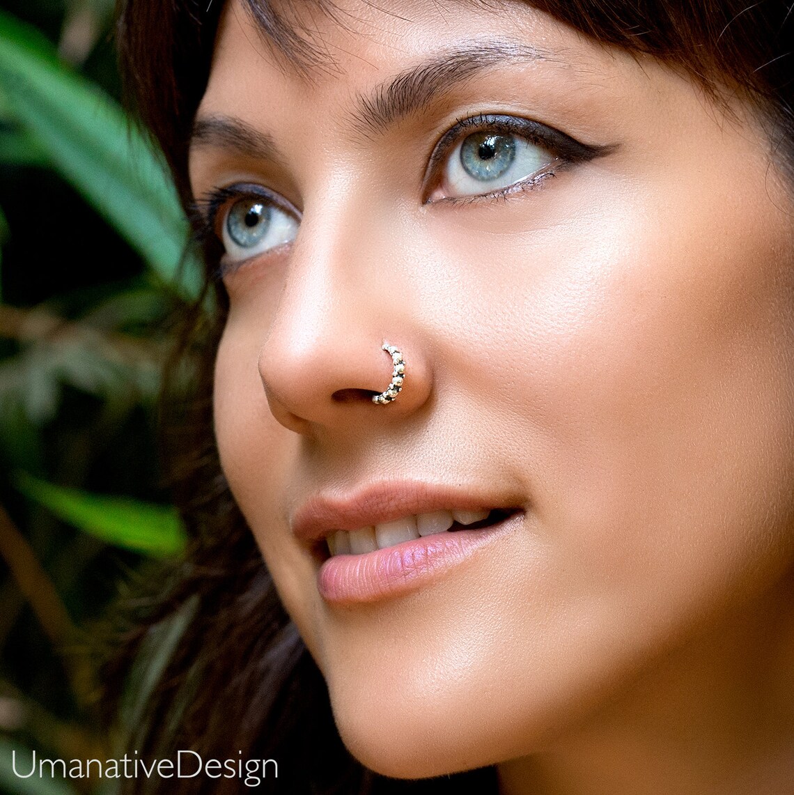 Tribal Nose Ring Silver Nose Ring Nose Ring Hoop Unique - Etsy