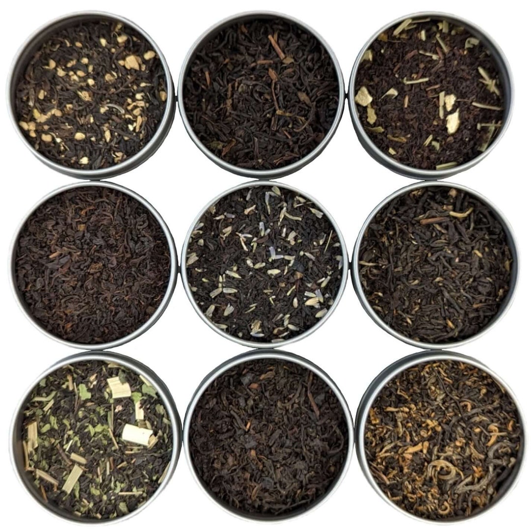 Heavenly Tea Leaves Organic Black Tea Sampler, 9 Loose Leaf Black Teas ...