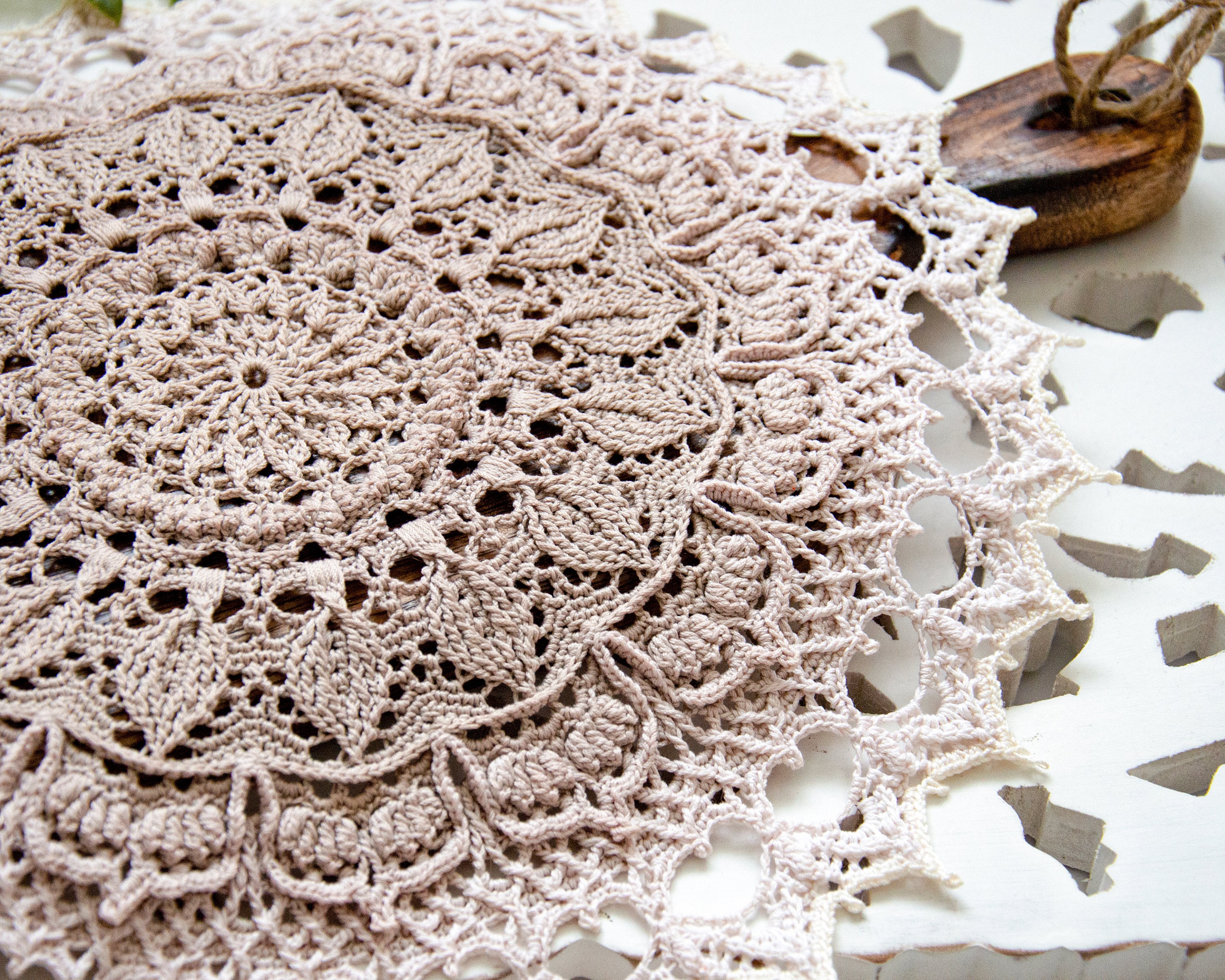 SANNA - Pattern for Crochet Doily (written Instructions + Full Chart ...
