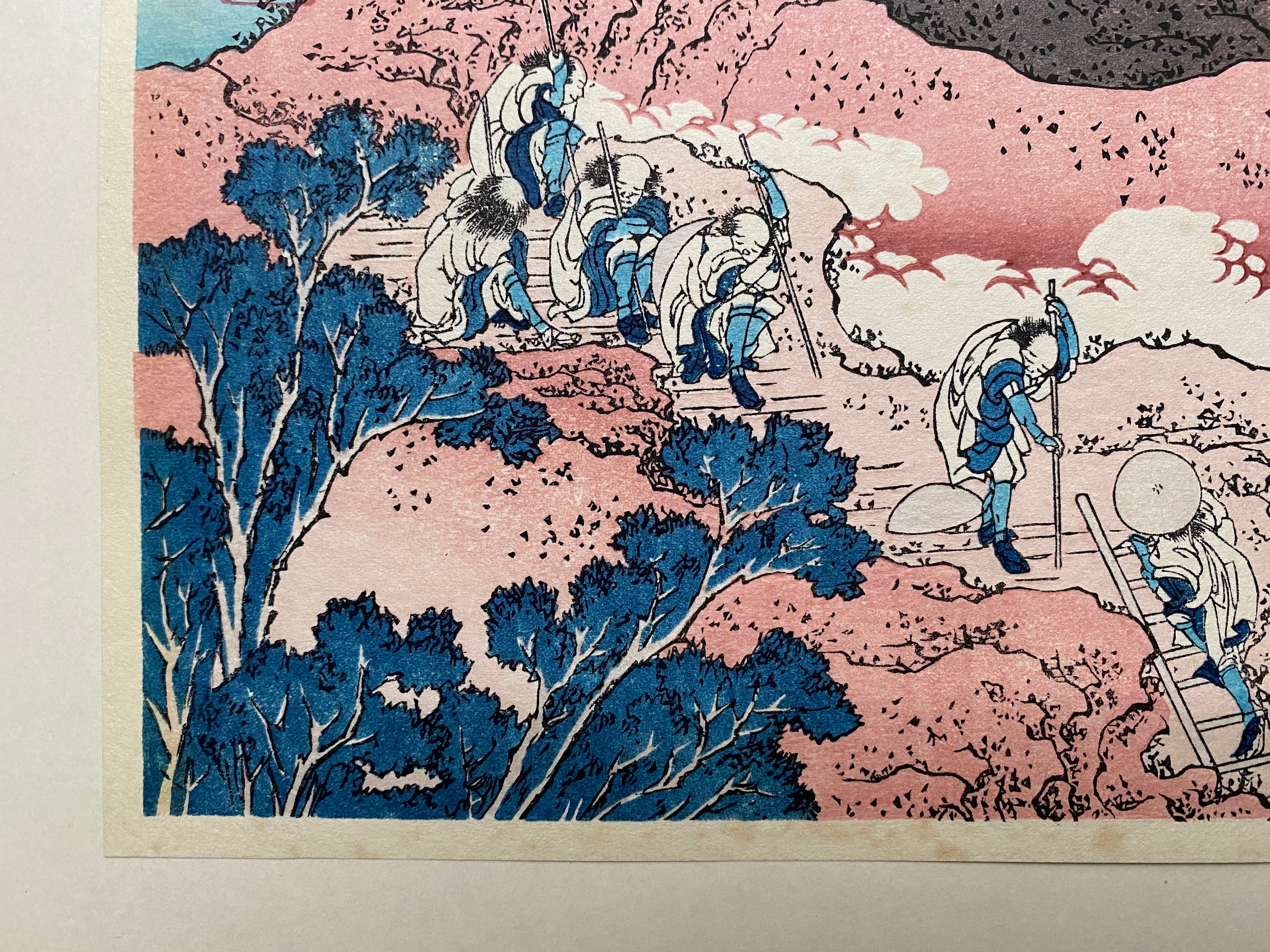 Japanese Ukiyo-e Woodblock Print, Hokusai, 