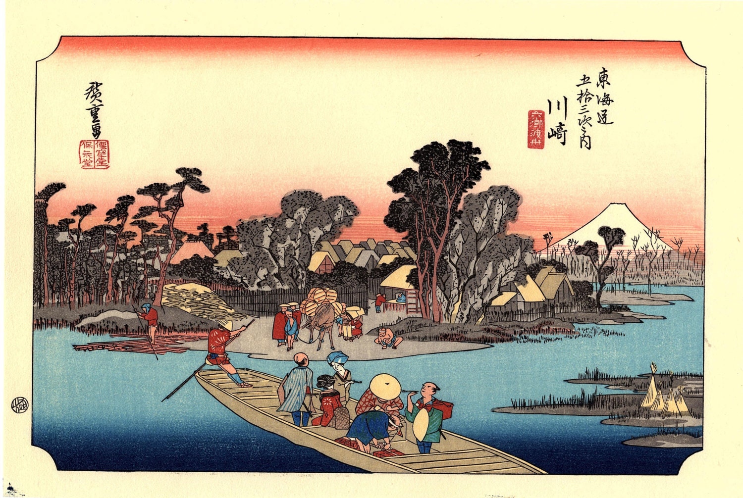 Japanese Ukiyo-e Woodcut Print Hiroshige the - Etsy