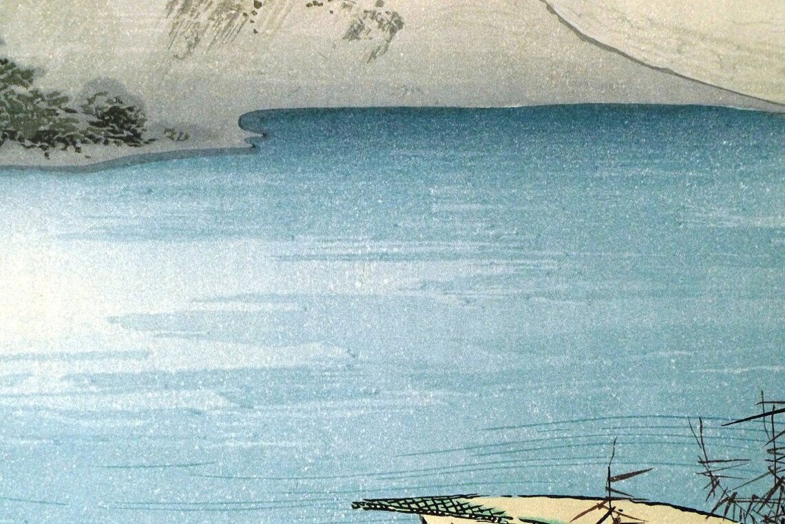 Large Size, Japanese Woodblock Print, Kano Masanobu2 - Etsy