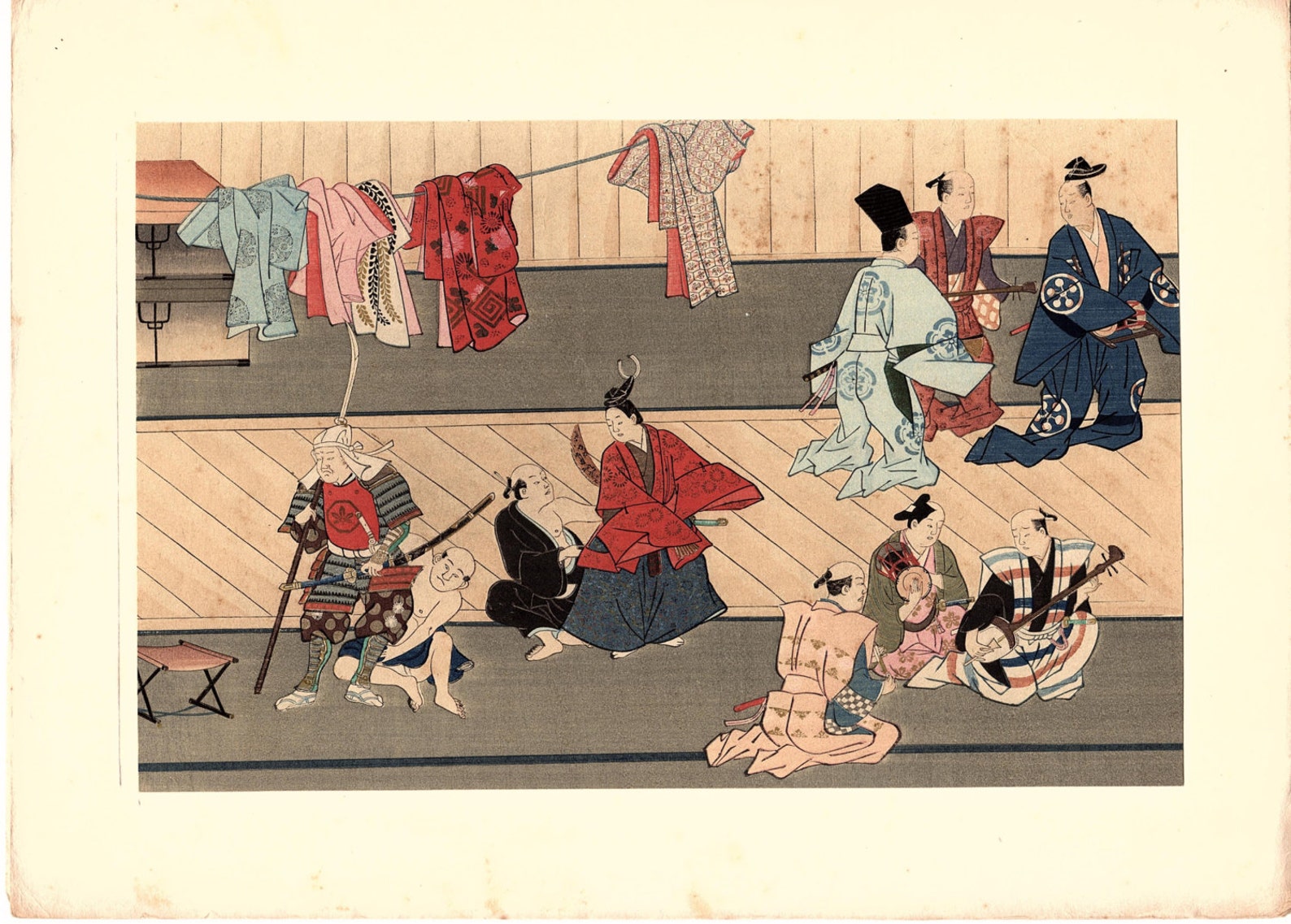 1923, Japanese Vintage Woodblock Print, Antique, Hishikawa Moronobu ...