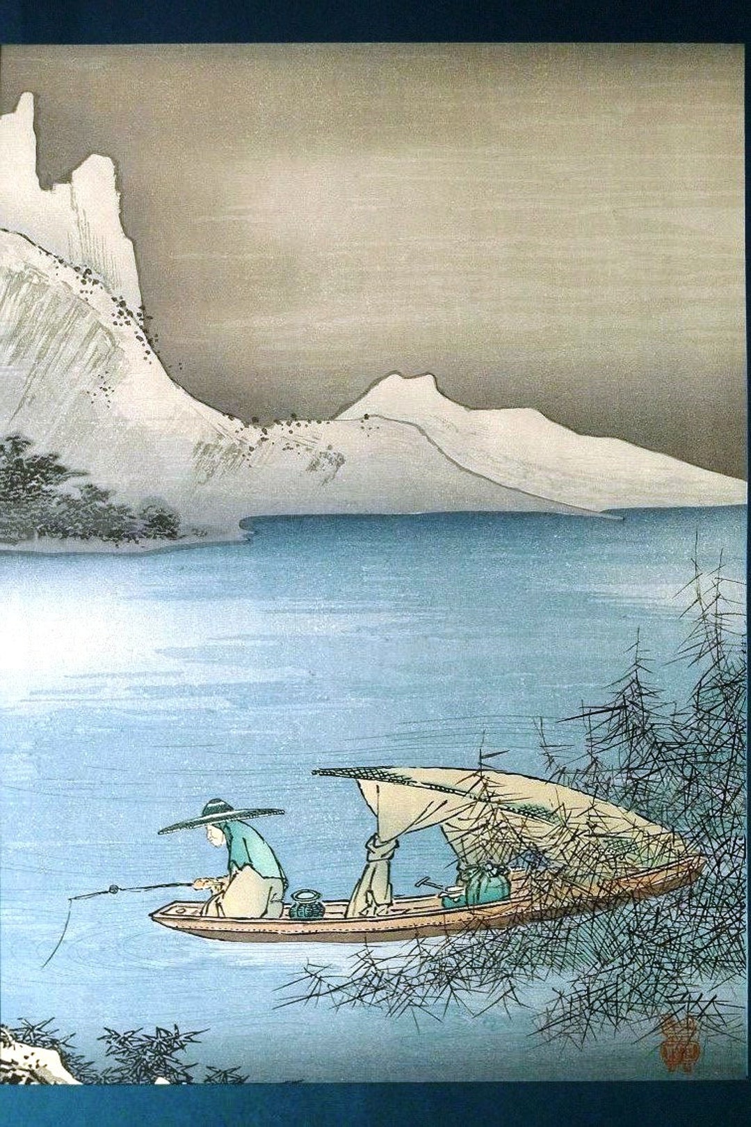 Large Size, Japanese Woodblock Print, Kano Masanobu2 - Etsy