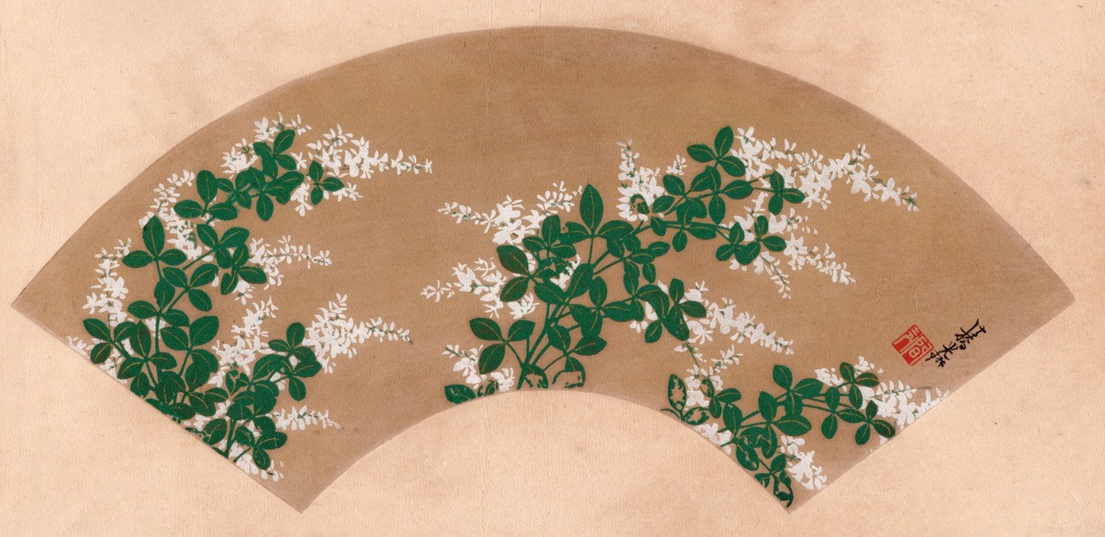Japanese Woodblock Print, 1904, Ogata Korin, Bush Clover. - Etsy