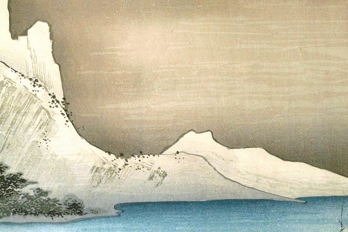 Large Size, Japanese Woodblock Print, Kano Masanobu2 - Etsy