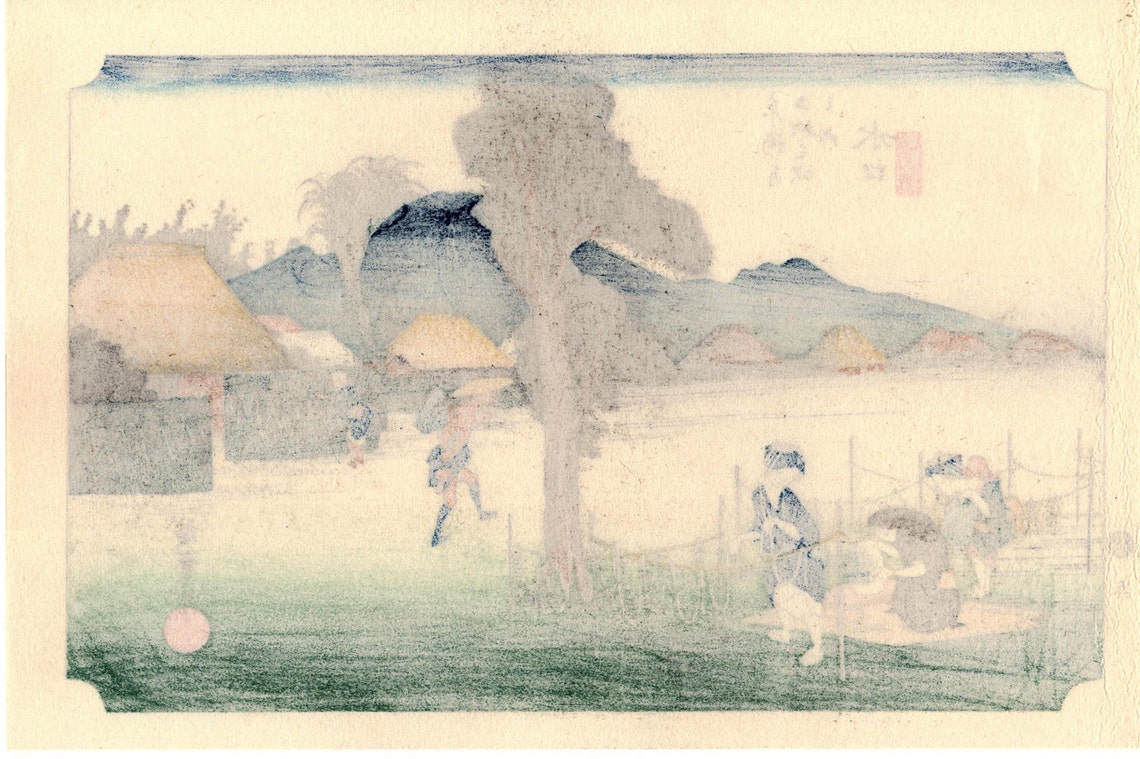 Japanese Ukiyo-e Woodcut Print Hiroshige the - Etsy