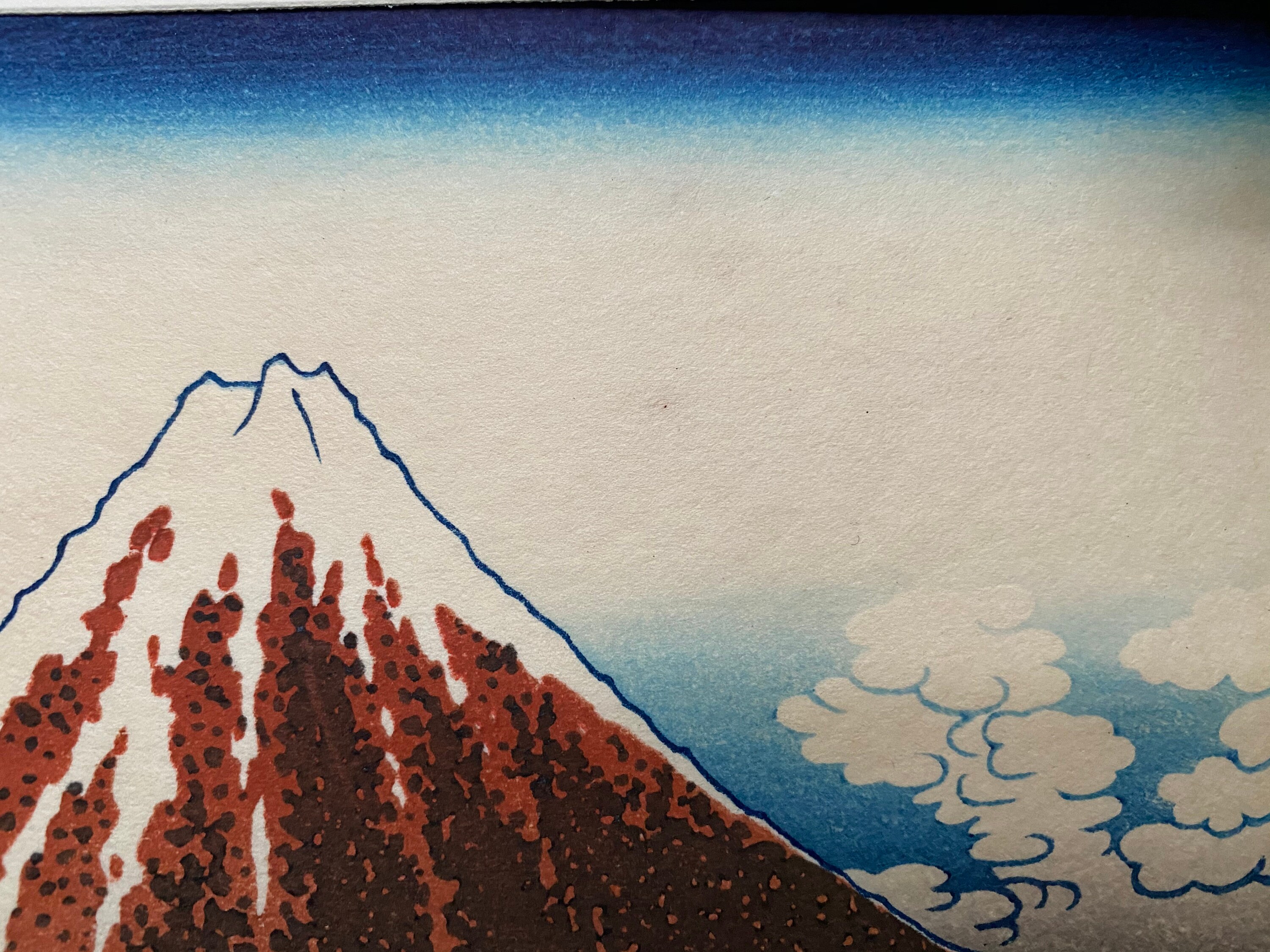 Japanese Ukiyo-e Woodblock Print Hokusai summer Shower - Etsy