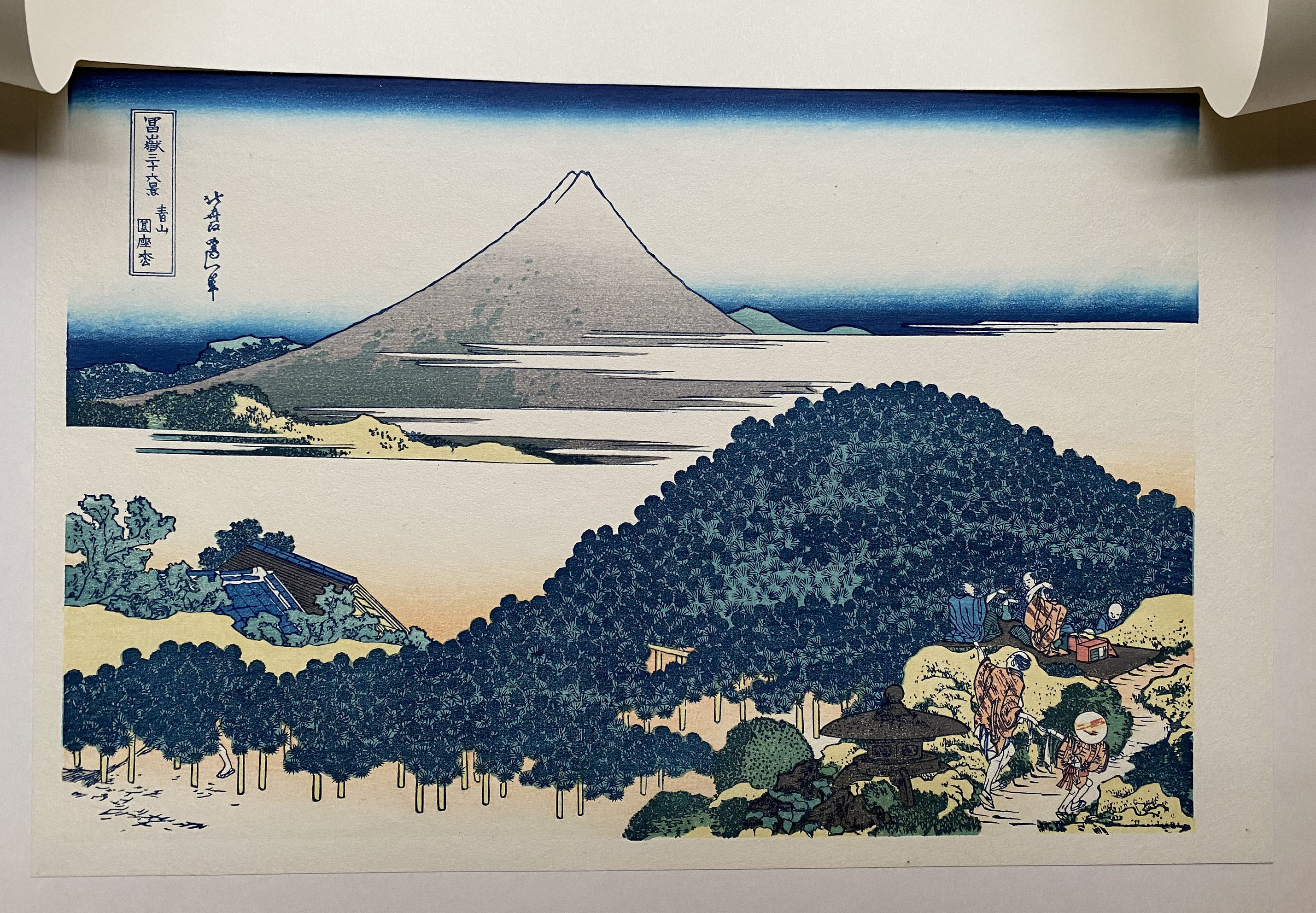 Japanese Ukiyo-e Woodblock Print Hokusai view at - Etsy