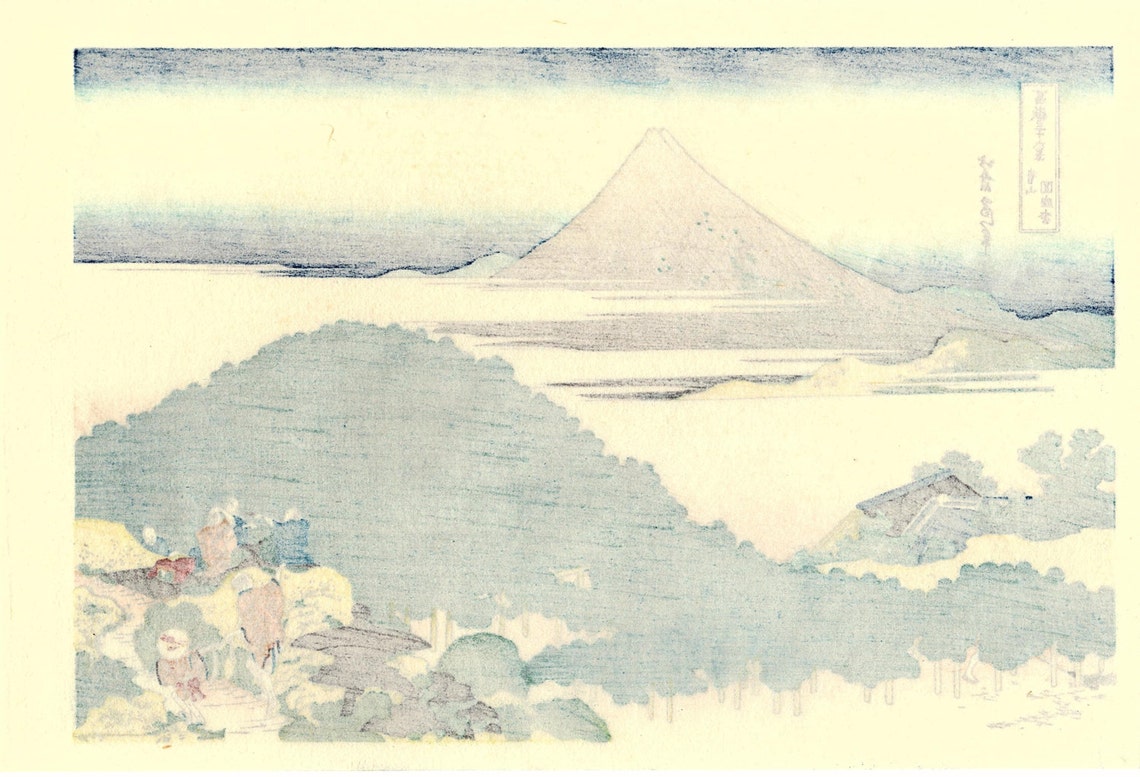 Japanese Ukiyo-e Woodblock Print Katsushika Hokusai | Etsy
