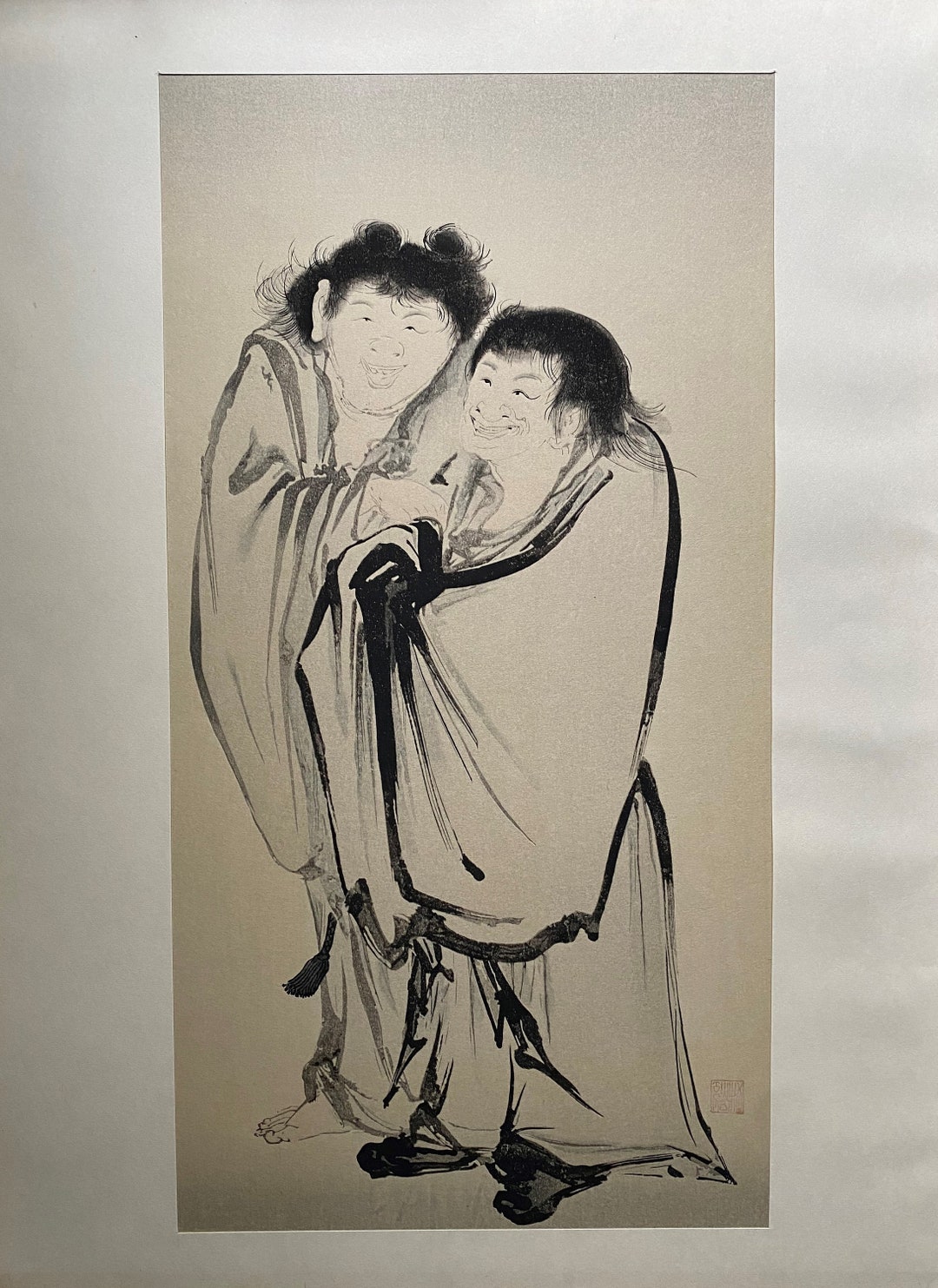 Large Size, Shokei, Kanzan and Jittoku - Etsy