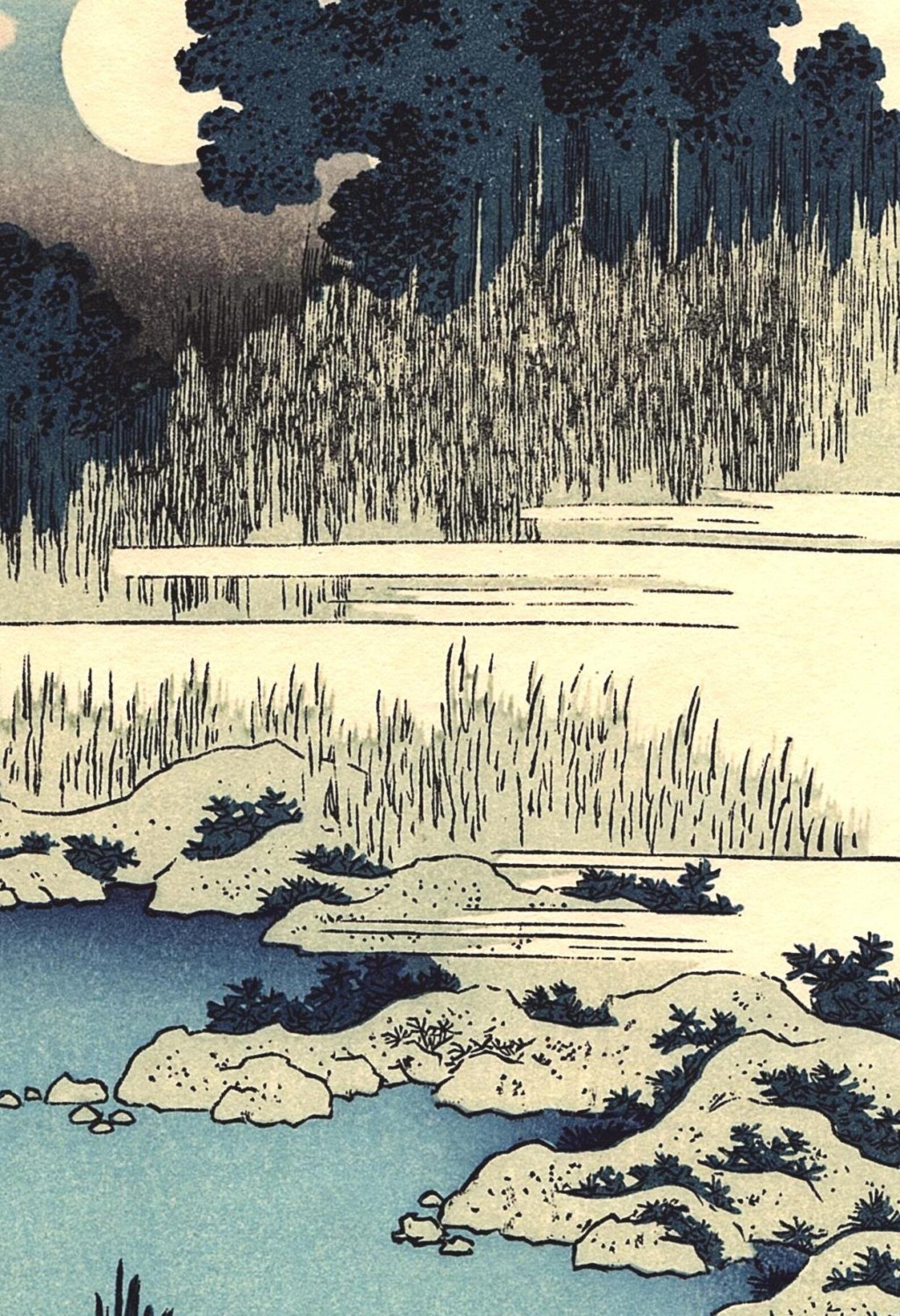 Japanese Ukiyo-e Woodblock Print Hokusai the Gatherer - Etsy
