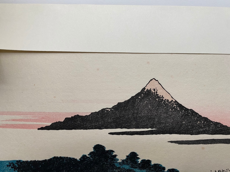 Japanese Ukiyo-e Woodblock Print Hokusai view at Down - Etsy