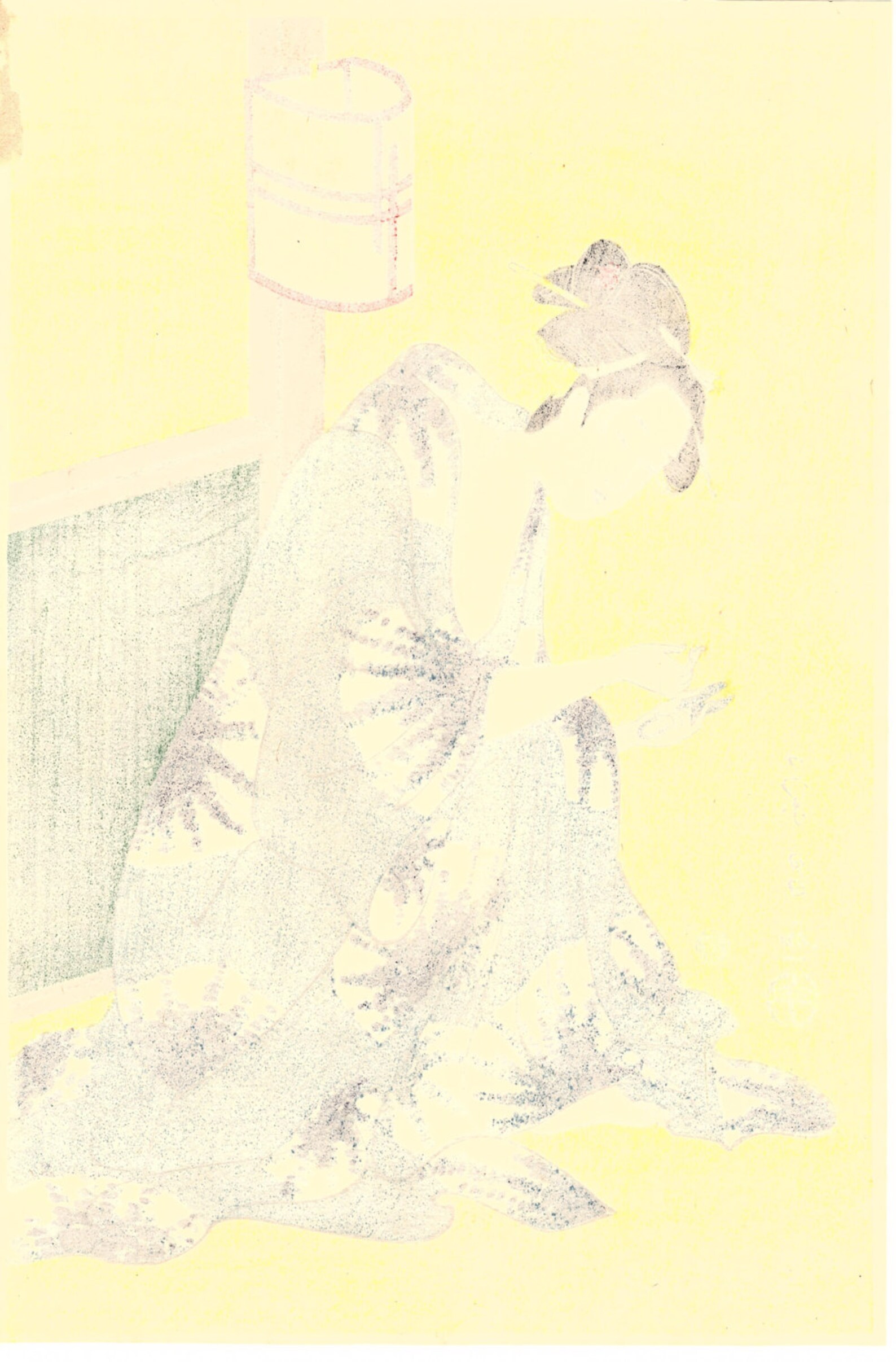 Japanese Ukiyo-e Woodblock Print Eisho beauty After | Etsy