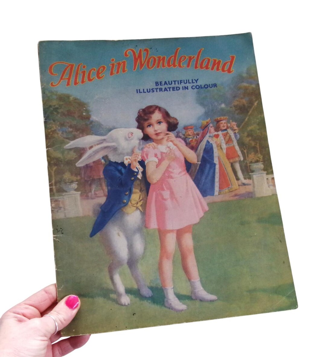C1948 ALICE IN WONDERLAND Large Illustrated Story Book, Juvenile ...