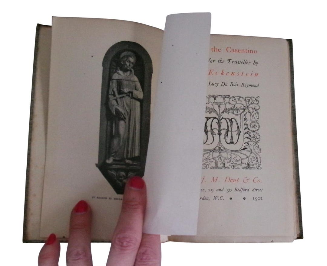 1902 THROUGH THE CASENTINO by Lina Eckenstein, Illustrated by Lucy Du ...