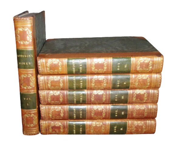1811 the WORKS of JOSEPH ADDISON in Six Volumes Notes by - Etsy