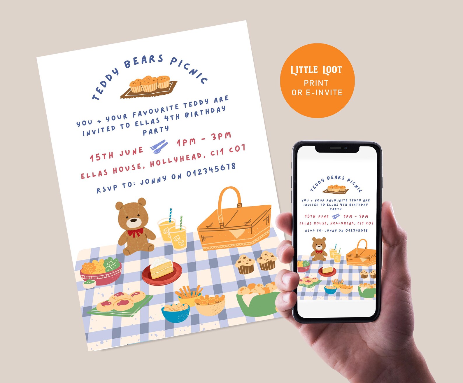 2X Teddy Bears Picnic Food Table Cards. Teddy Bear Picnic Theme. Teddy ...