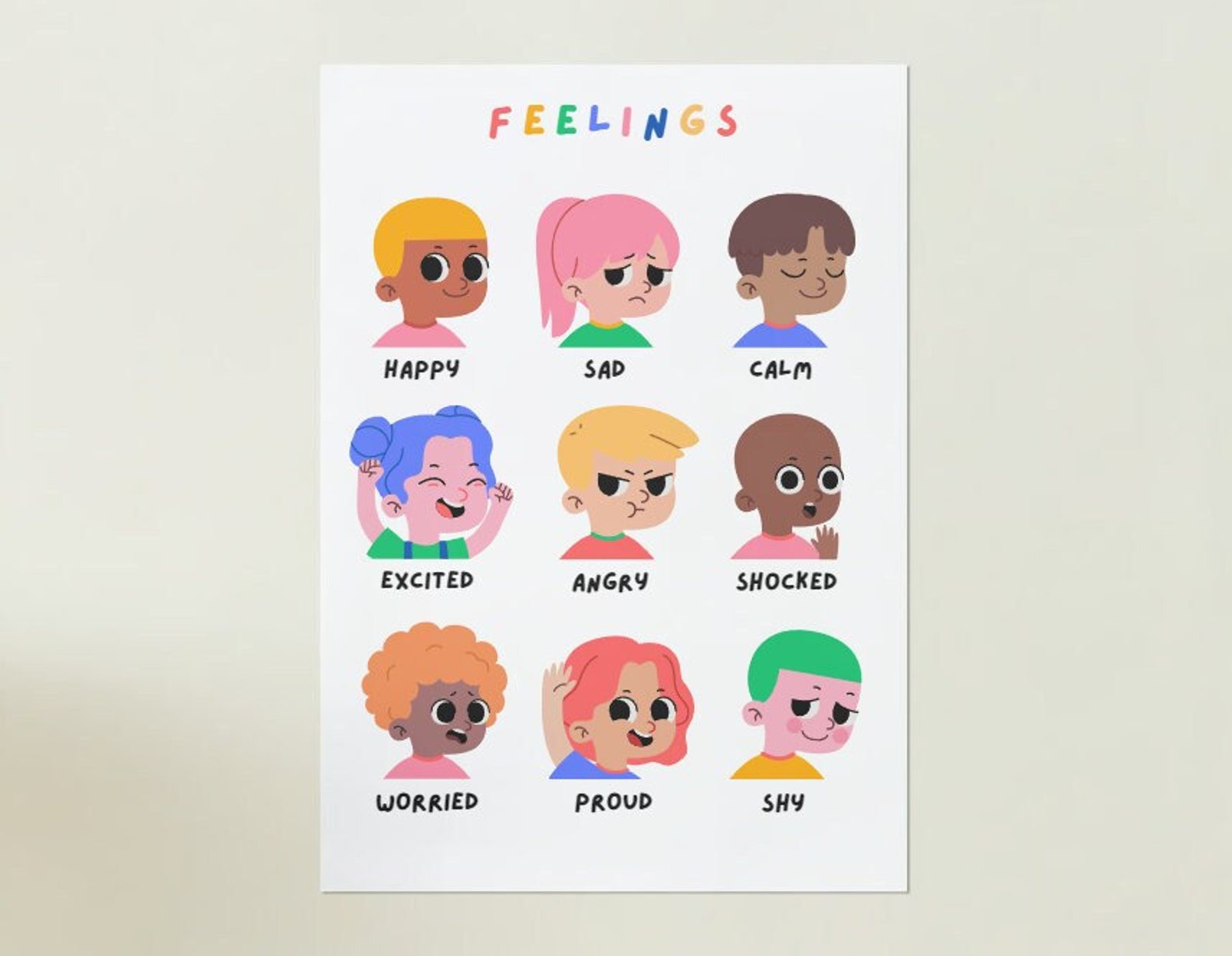Nursery / Classroom Feelings Poster Bundle. Calming Corner Posters ...