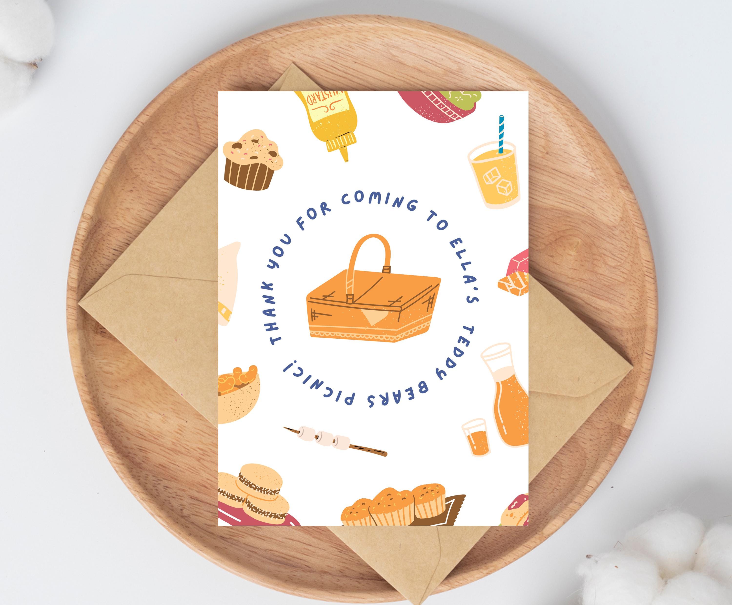 2X Teddy Bears Picnic Food Table Cards. Teddy Bear Picnic Theme. Teddy ...