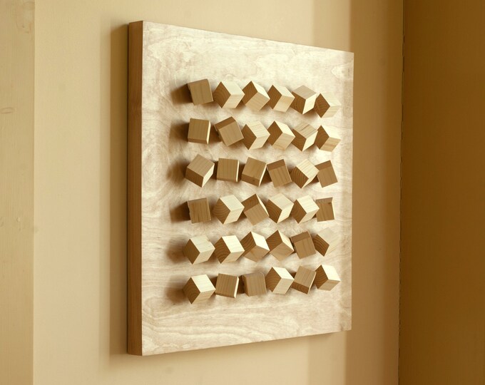 Modern Wall Art Sculpture Hanging Geometric Abstract - Etsy
