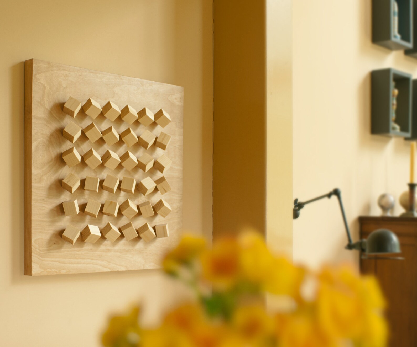 Modern Wall Art Sculpture Hanging Geometric Abstract | Etsy